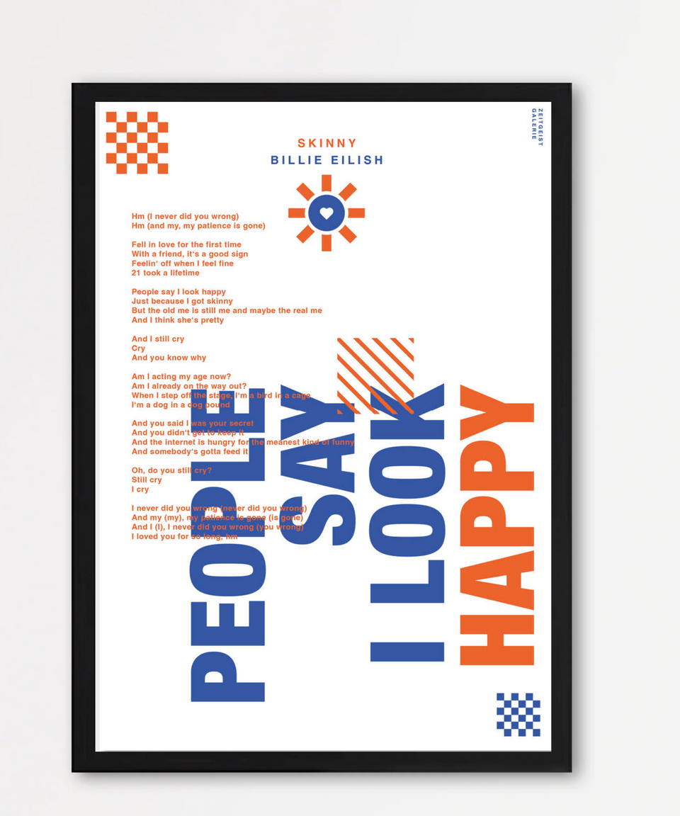 Alle Poster – Personalisierte Musik- & Zitat-Poster | Zeitgeist Galerie