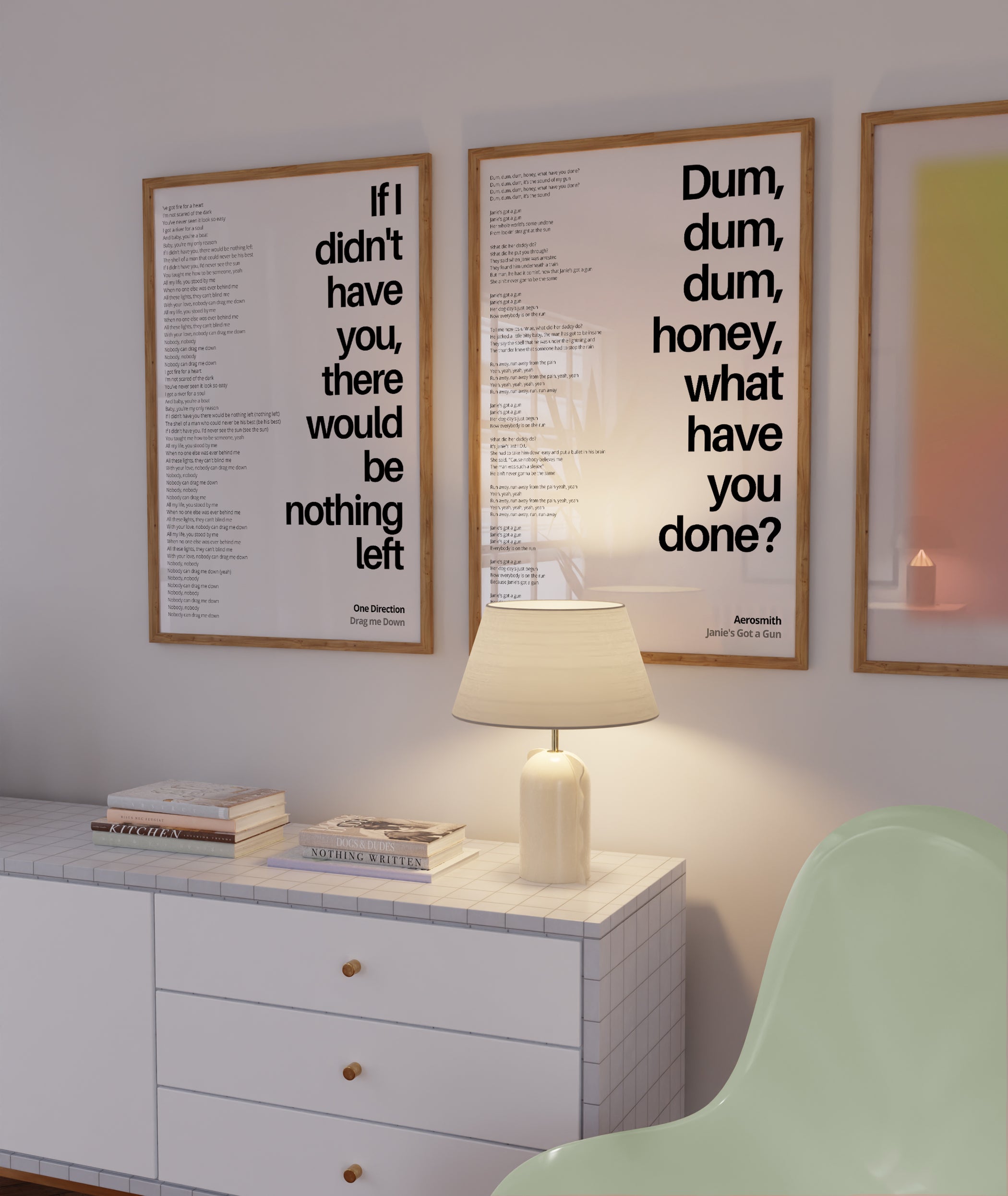 Songtext mit Zitat Poster 1 – Zeitgeist Galerie